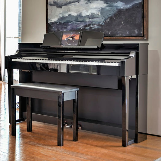 CLP825 - Clavinova console digital piano with bench – The Piano Guys ...